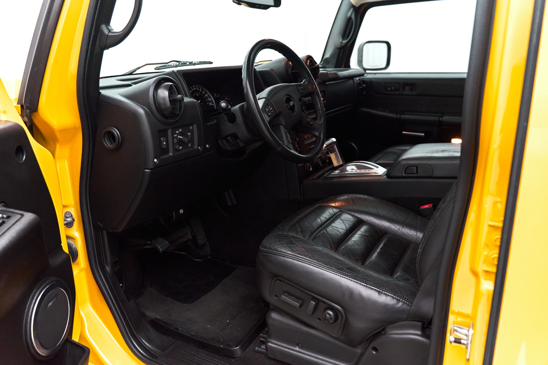 Hummer H2 Yellow Interior