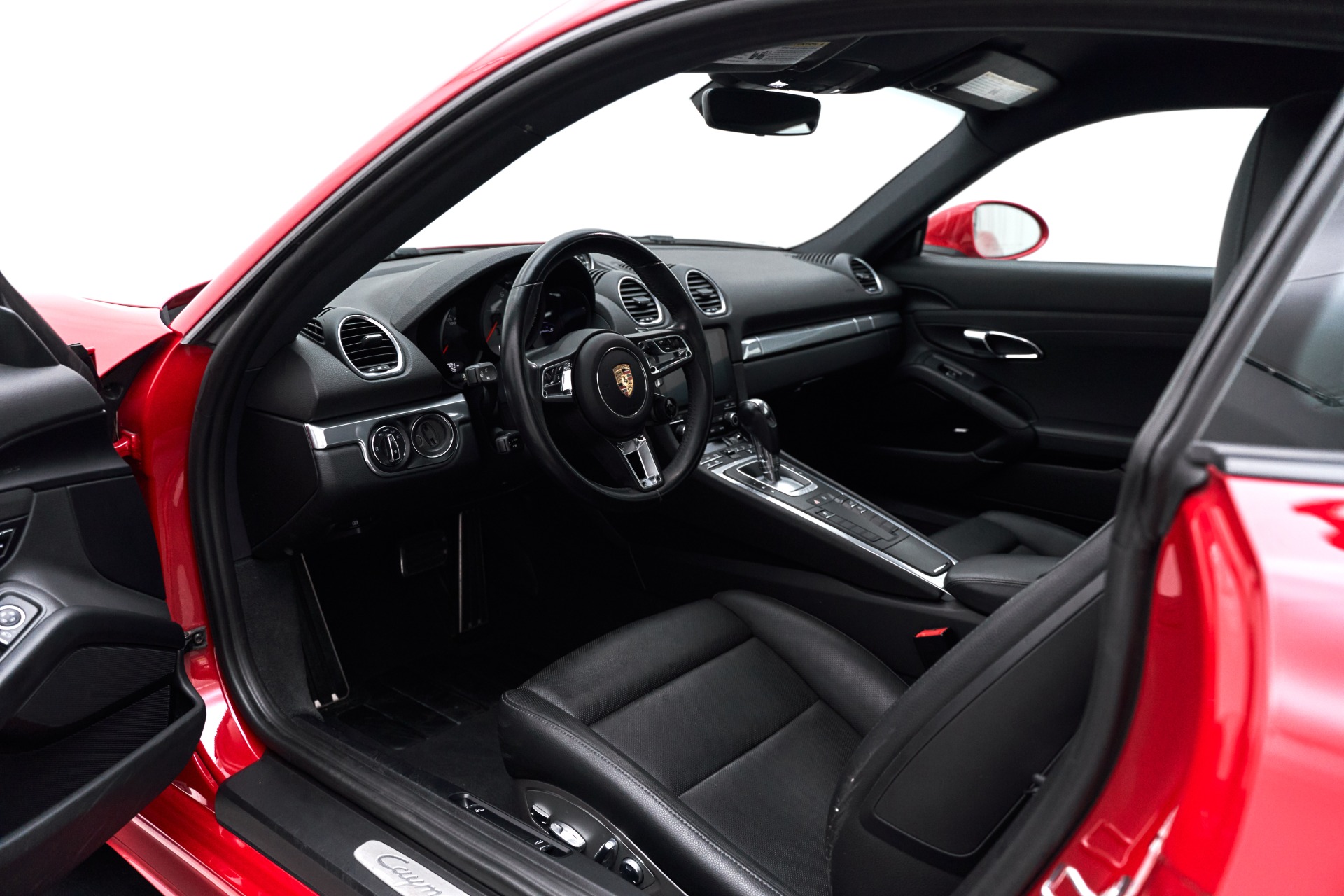 Porsche Cayman Red Interior