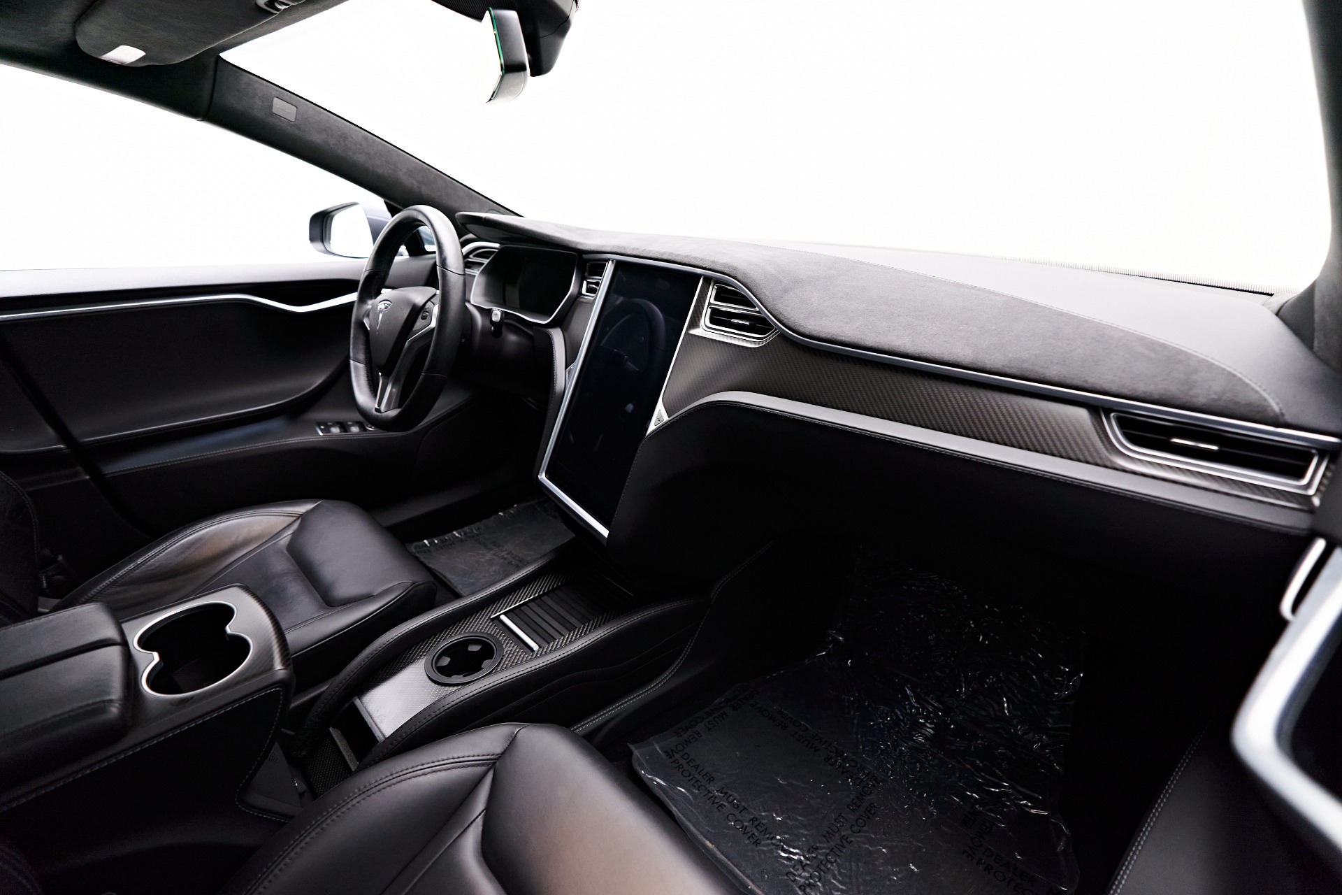 Tesla Model S Interior Carbon Fiber