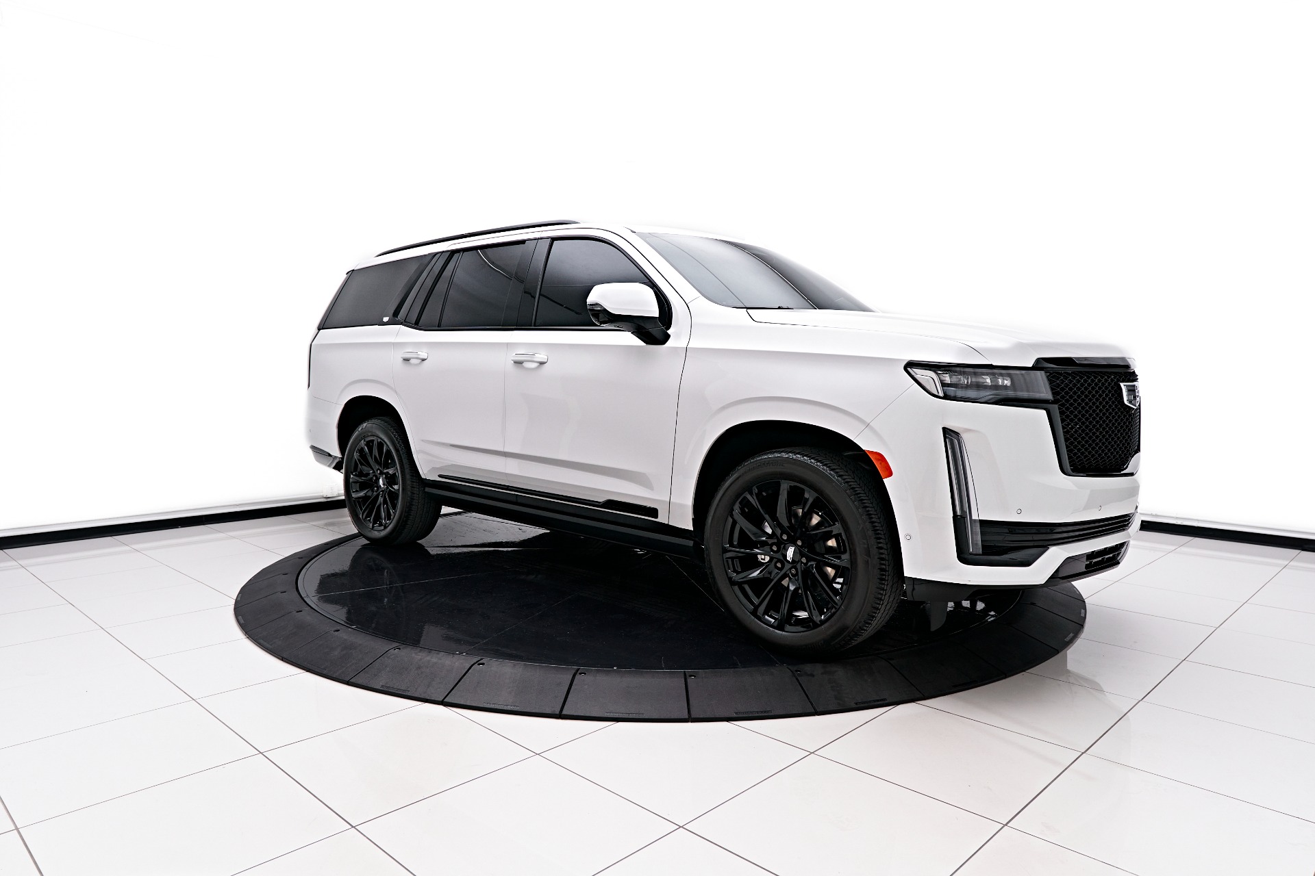 White Cadillac Escalade Truck 2022