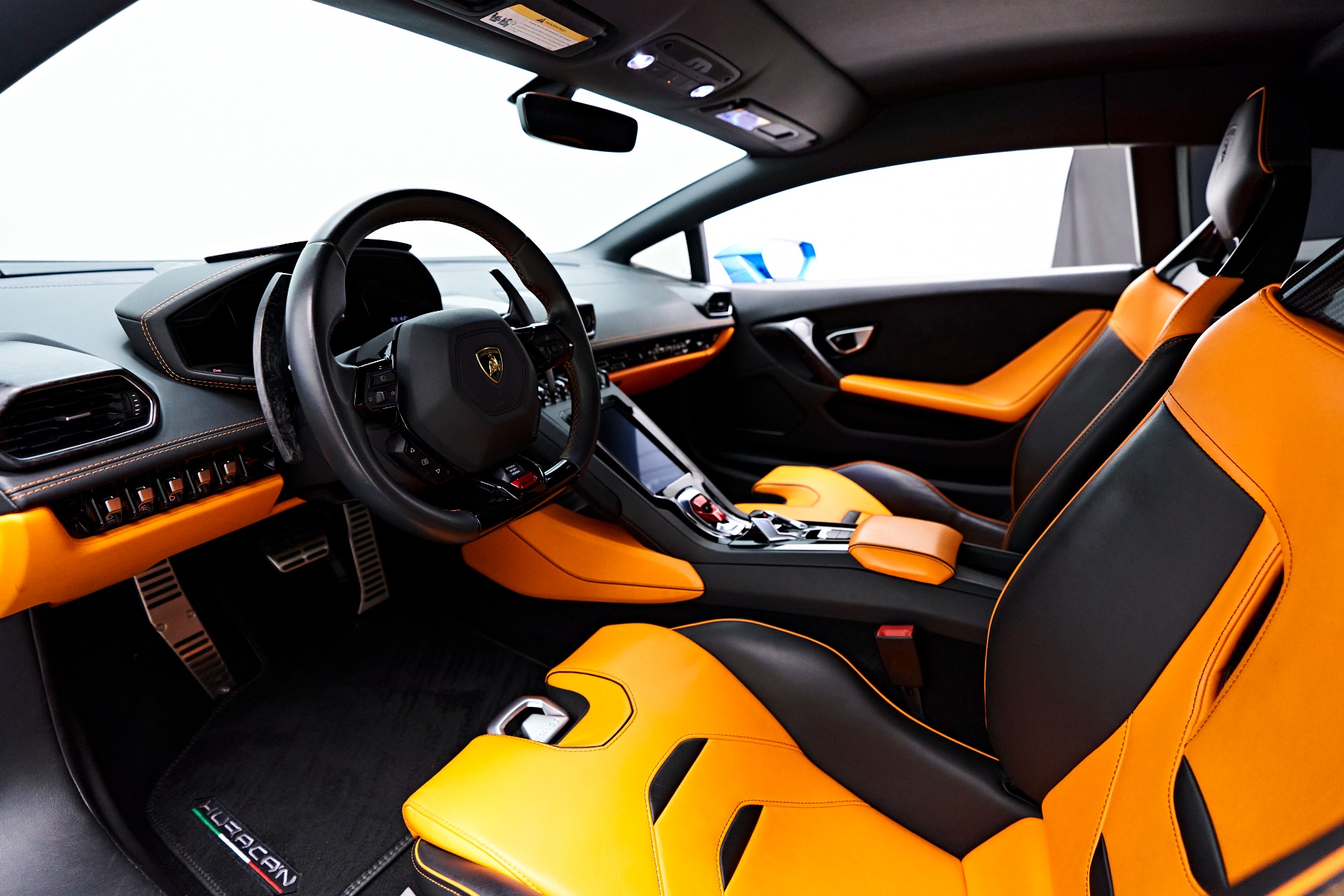 Lamborghini Huracan Orange Interior