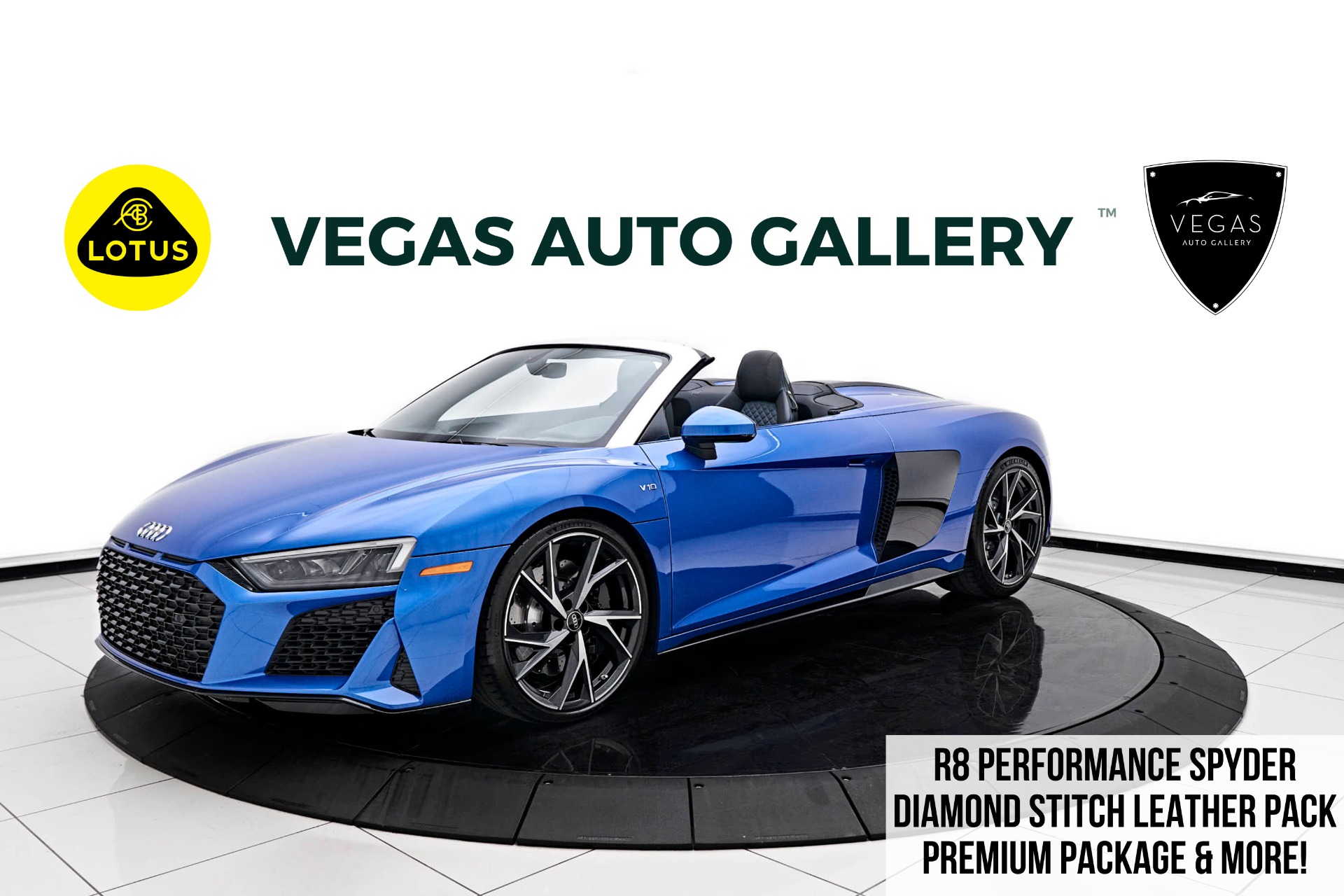 Audi R8 Azul Spyder Used 2018 Audi R8 Spyder V10 Plus For Sale (Sold)
