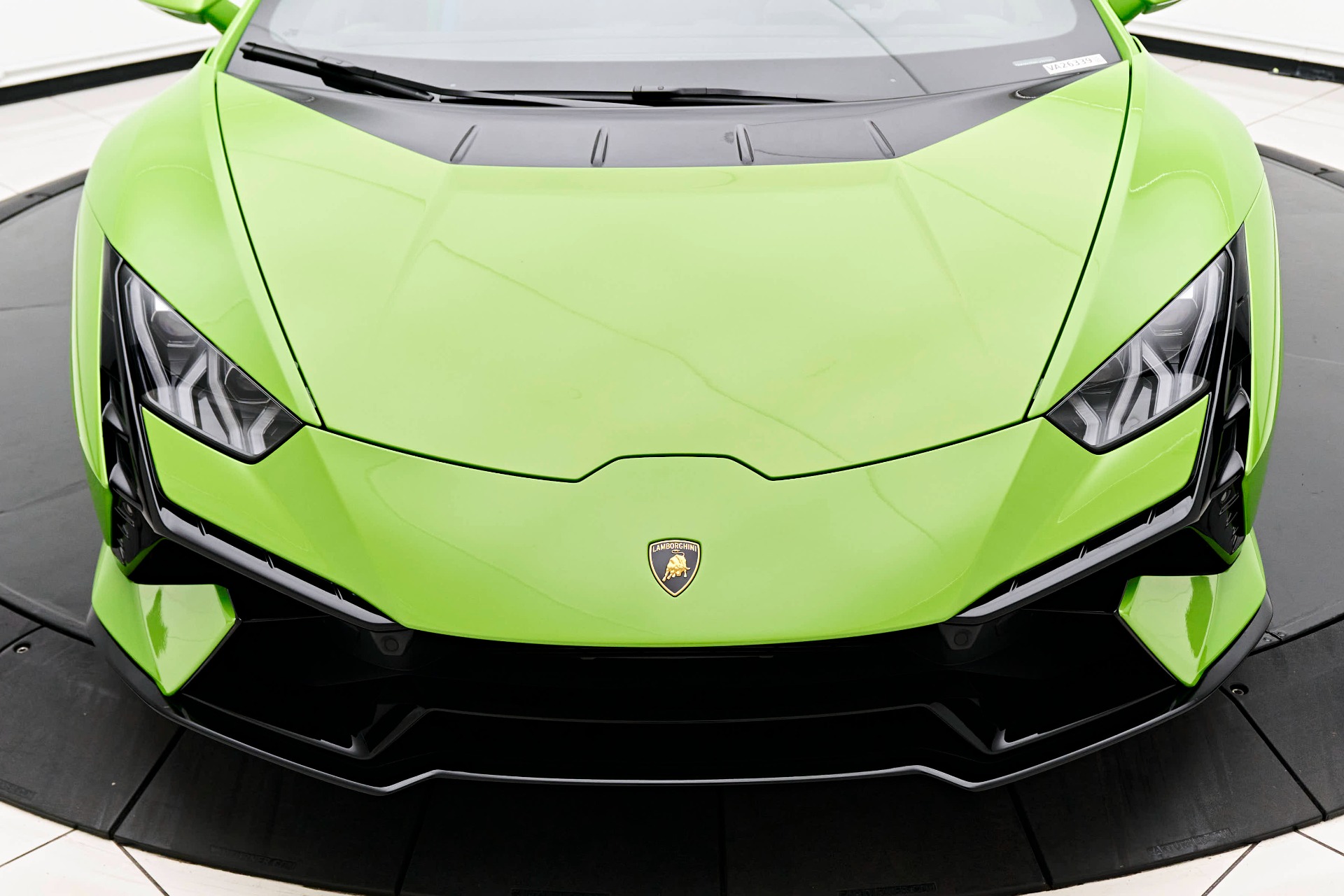 Lime Green Lamborghini Aventador 2024