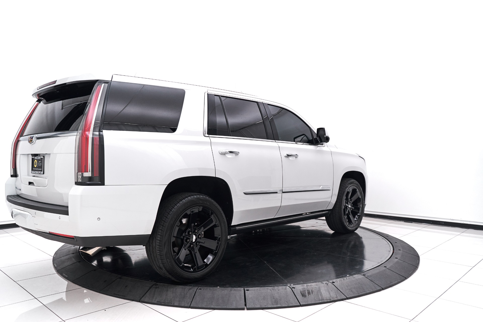 White Escalade With Black Rims