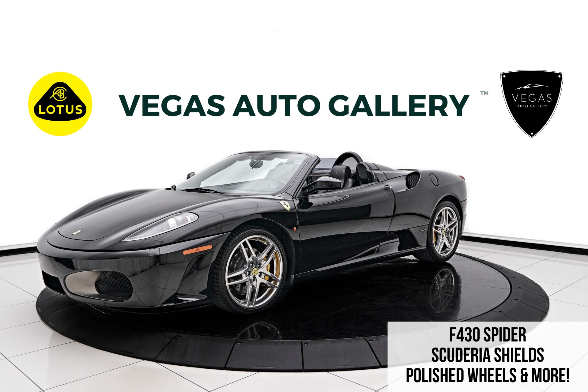 Black Ferrari F430 Spider 2006 Ferrari F430 F1 Spider