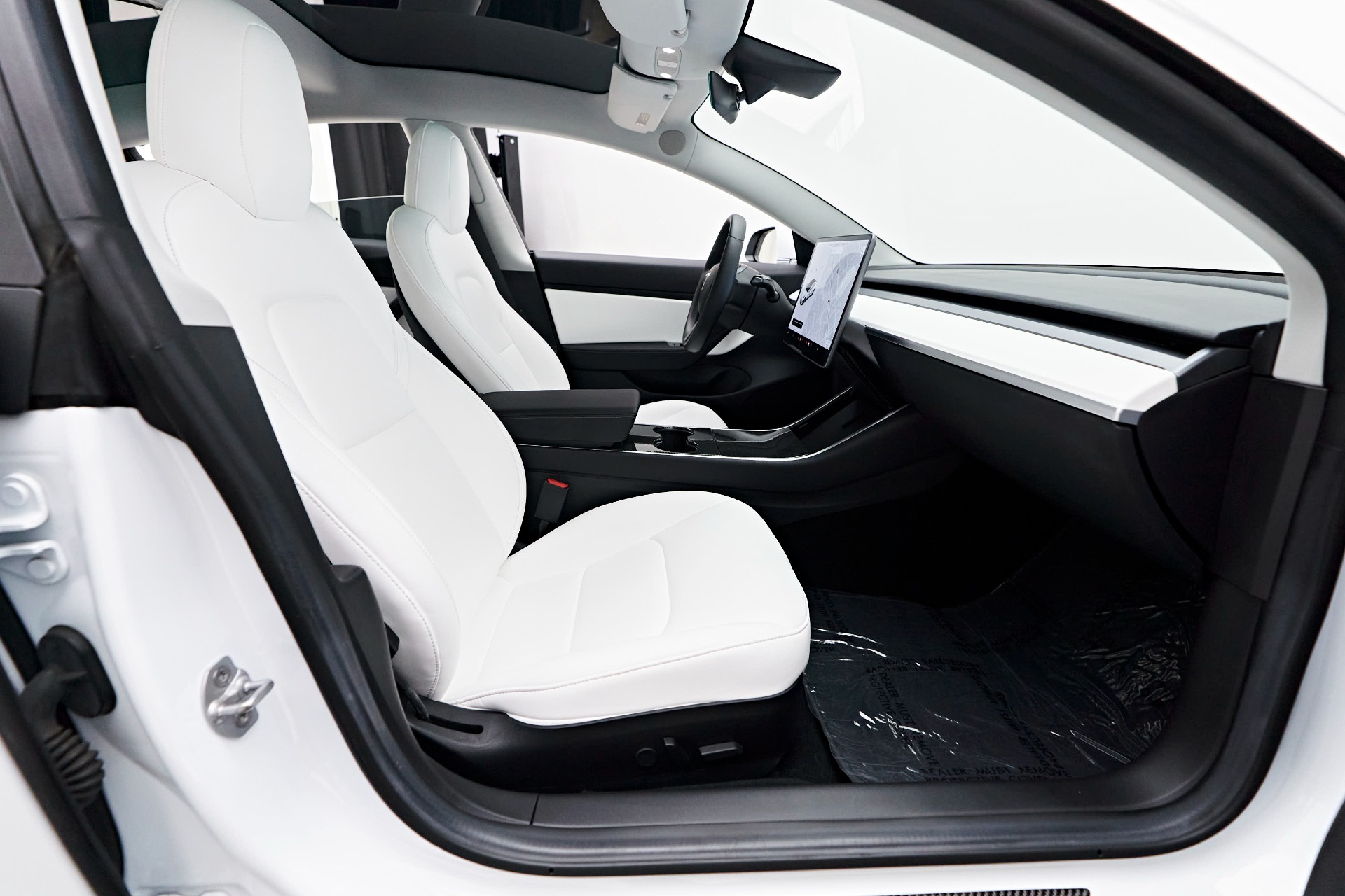 Used tesla model 3 white interior store