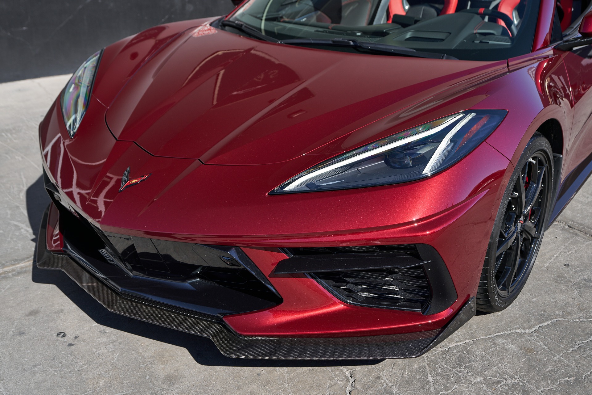 Maroon Corvette Stingray
