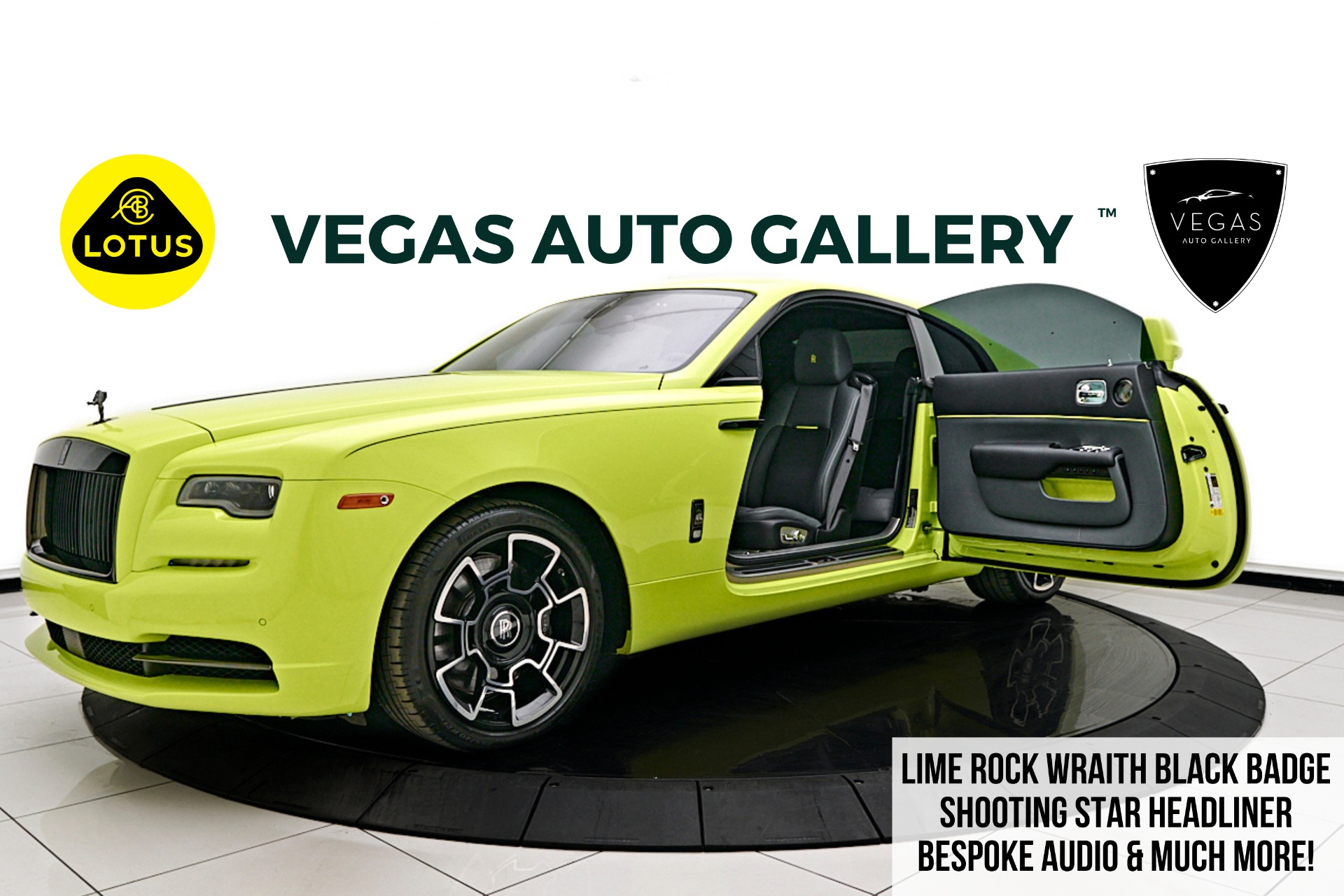 Green Rolls Royce Wraith