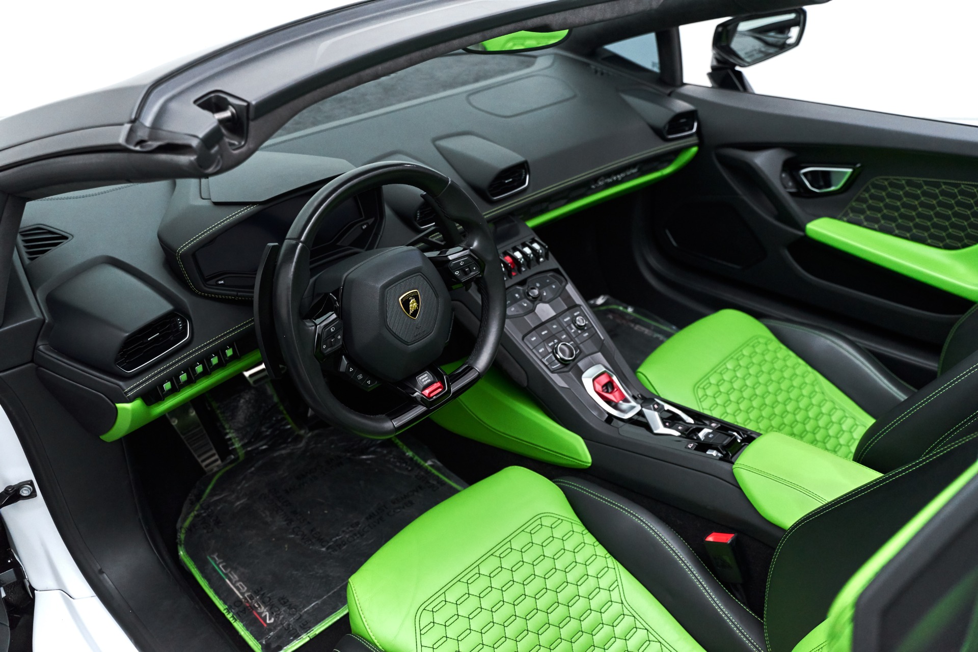Lamborghini Huracan Green Interior